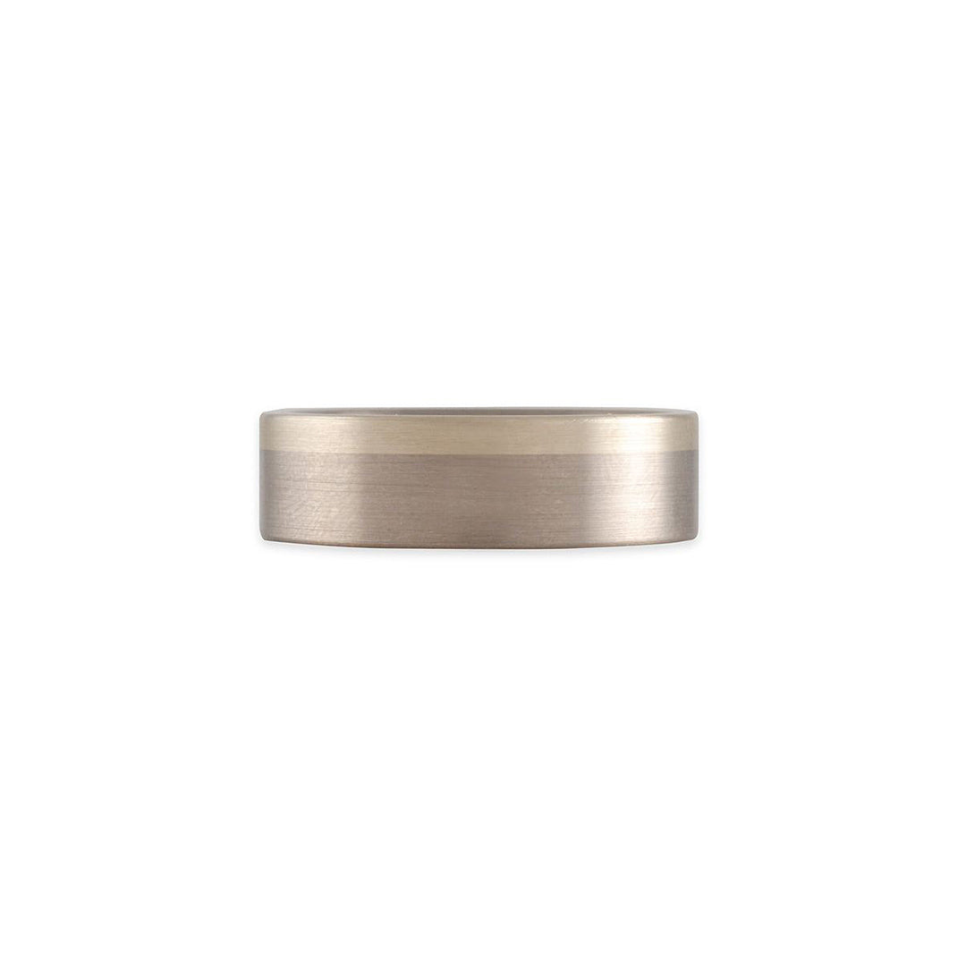 SALE - Offset Men's Wedding Band – The Clay Pot