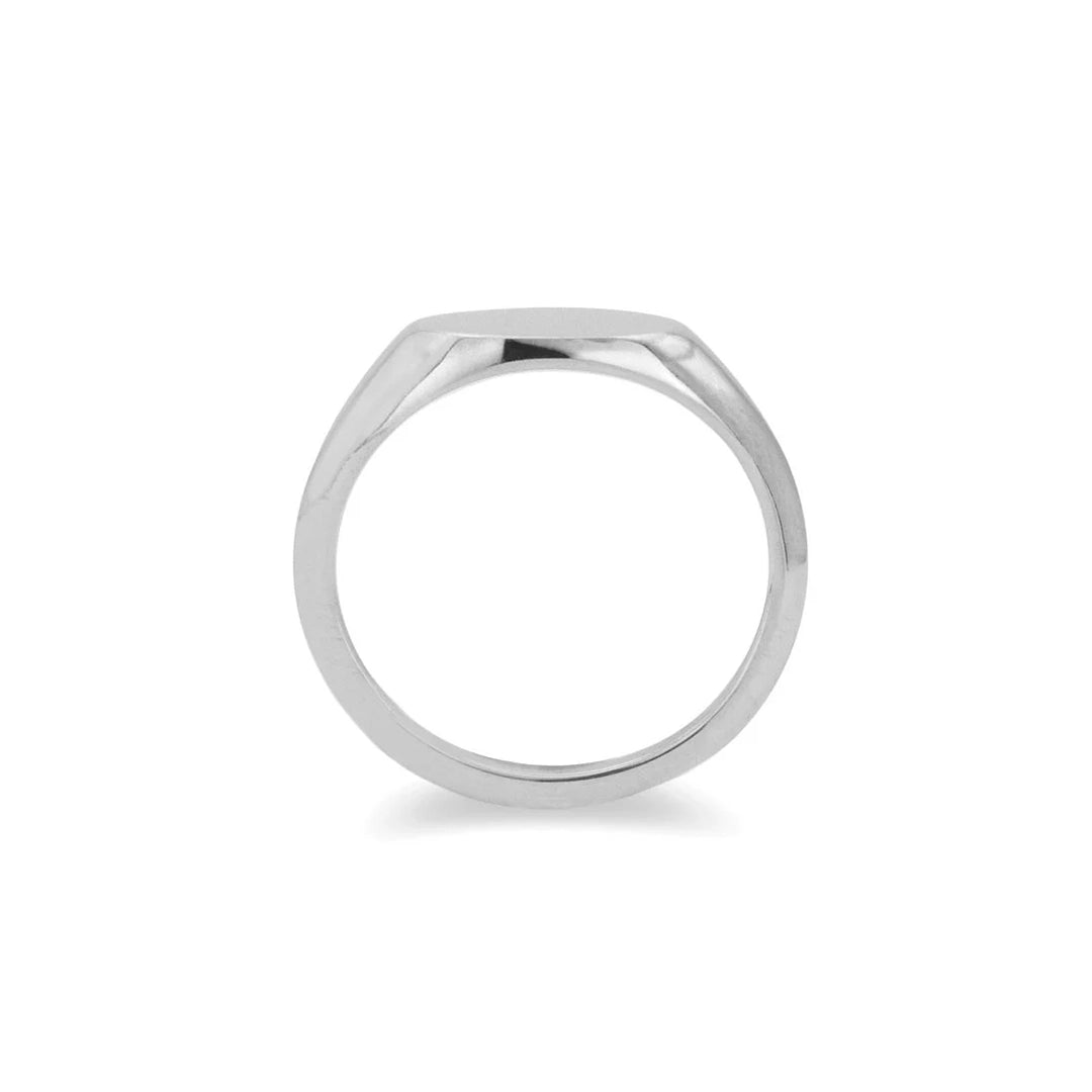Ladha Jewelry – Silver Jorie Pinky Signet Ring – The Clay Pot